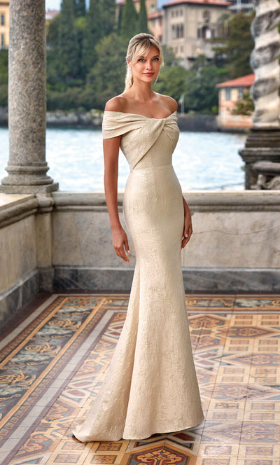 Formal Dress: 27613. Long, Off The Shoulder, Fit N Flare | Alyce Paris